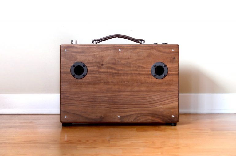 Modern Walnut Boombox - The HiFi Case